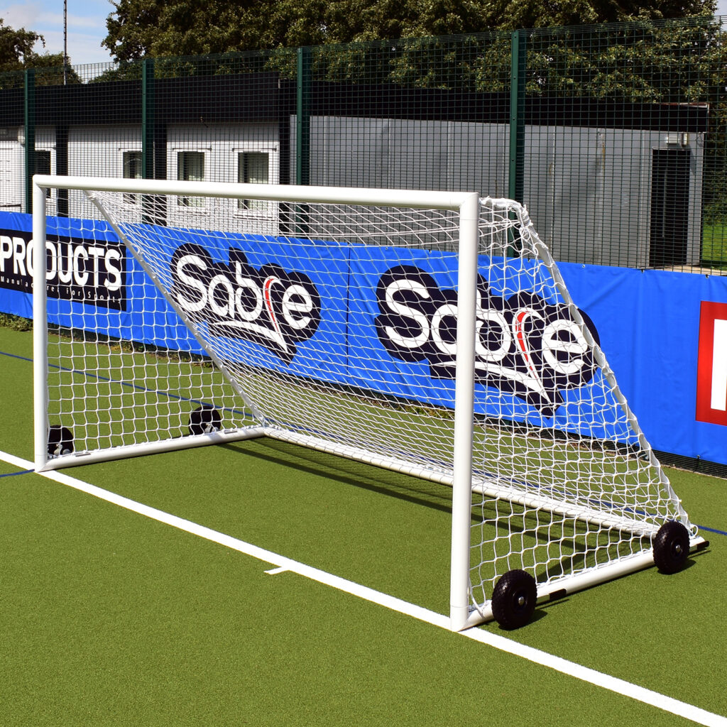 Mini Soccer Academy Self-Weighted Goal - (12ft x 6ft) - PAIR - Live4Sport